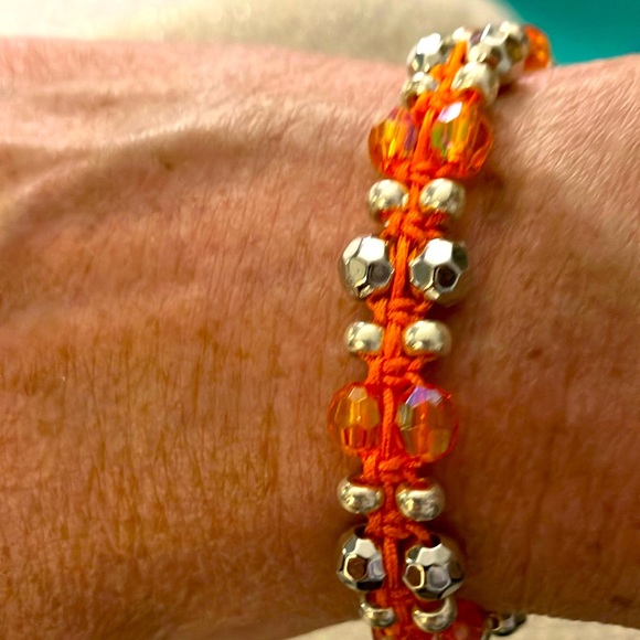 littlechickduck | Jewelry | New Super Cool Orange Iridescent Bling Boho ...